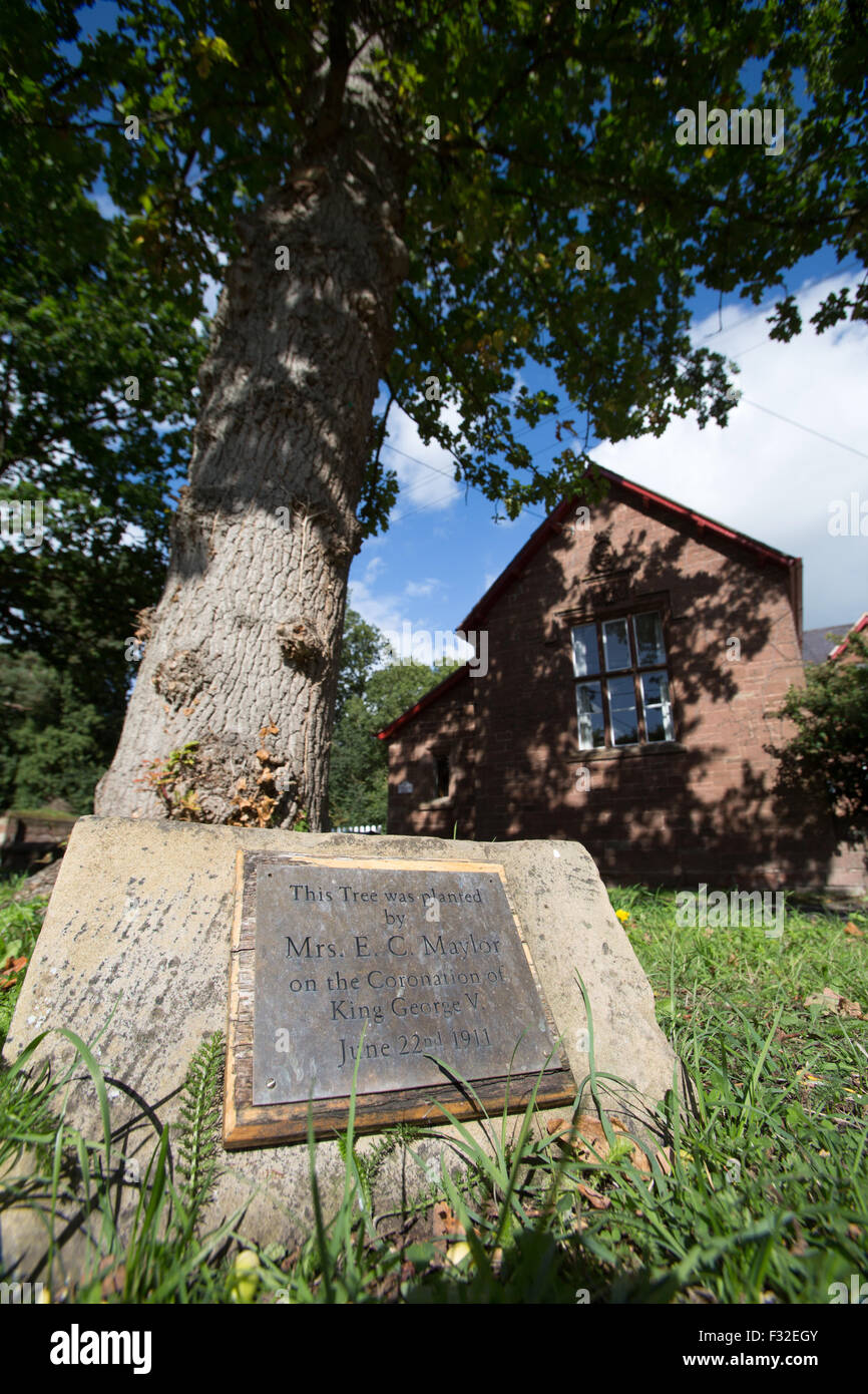 Village of Churton, Cheshire, England. Picturesque view of a King ...