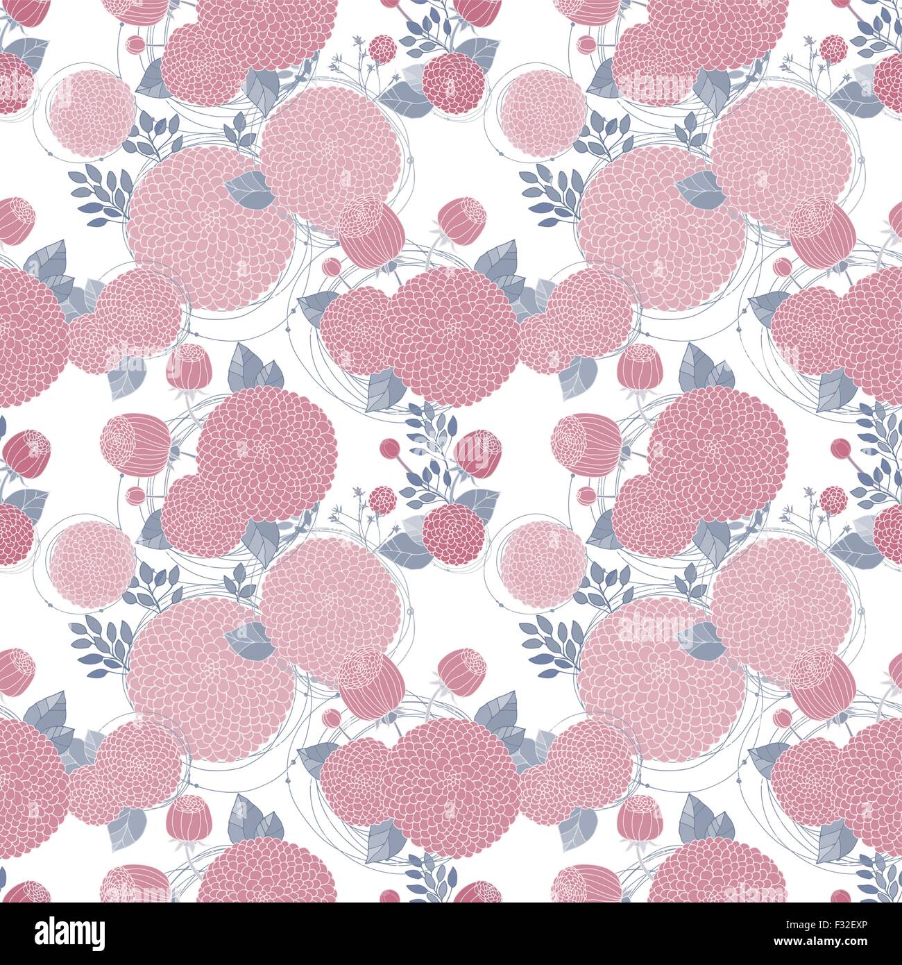 Seamless texture with asters Stock Vector Image & Art - Alamy