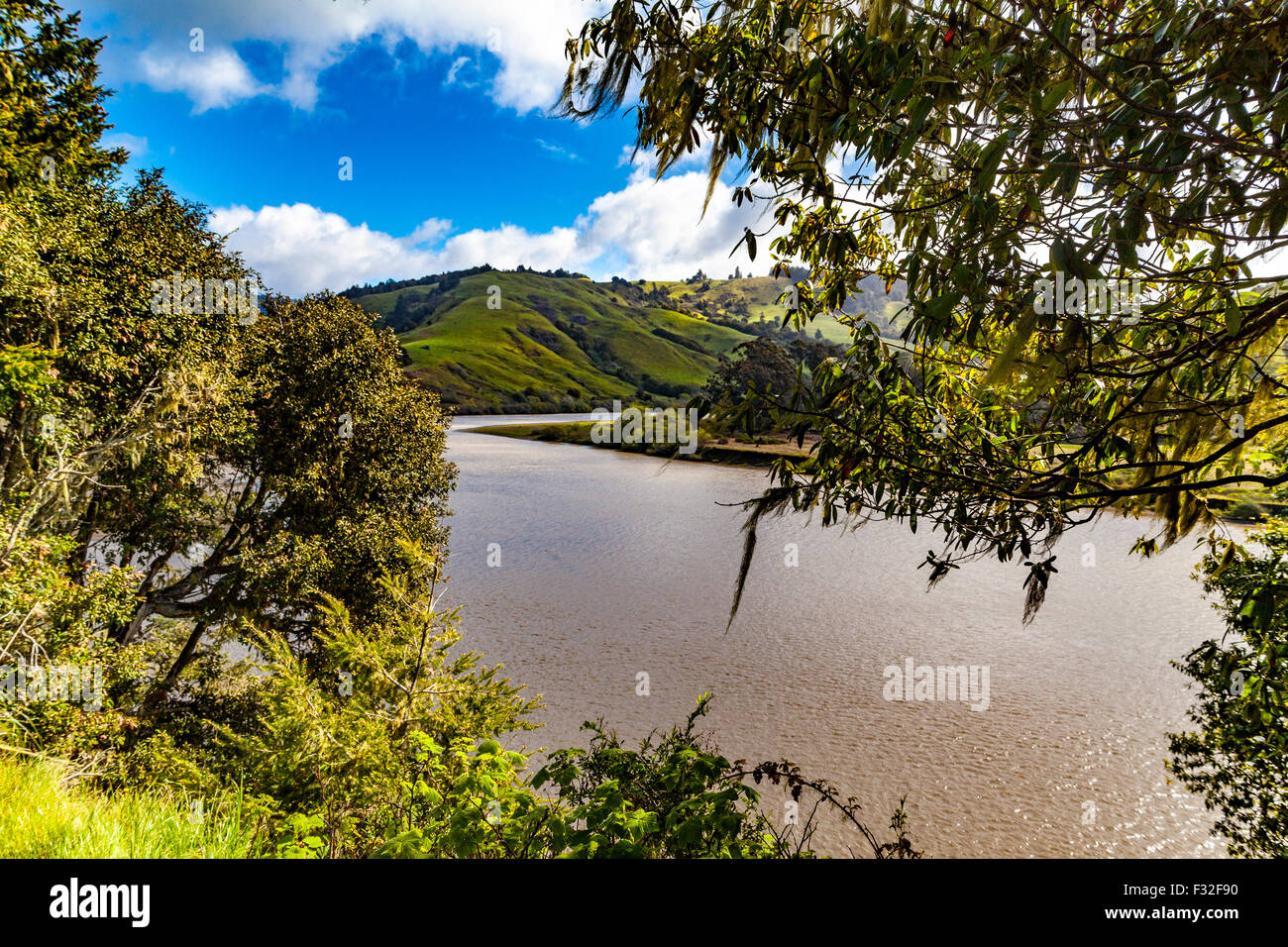 The Russian River at Jenner California along the scenic north coast ...