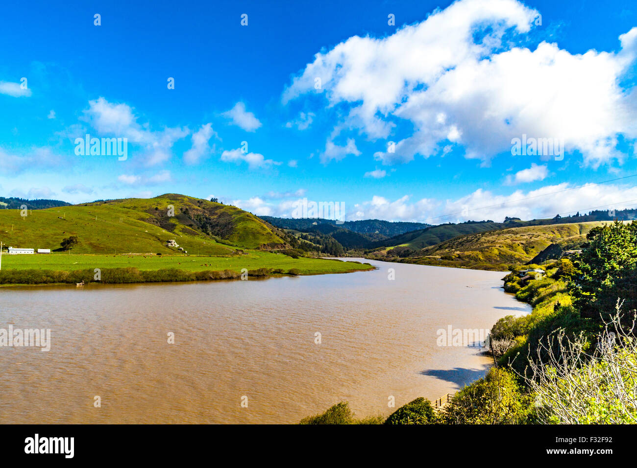 The Russian River at Jenner California in Sonoma and Mendocino Counties ...