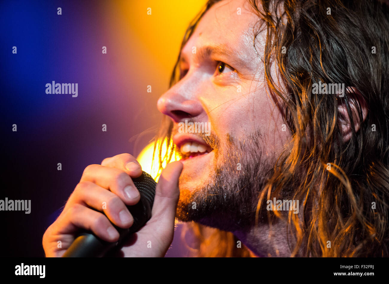Hamburg, Germany. 26th Sep, 2015. Joseph Keefe, singer with US band ...