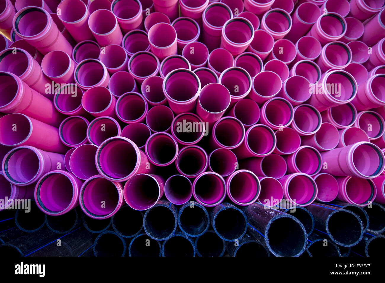 Stack pvc pipe construction hi-res stock photography and images - Alamy