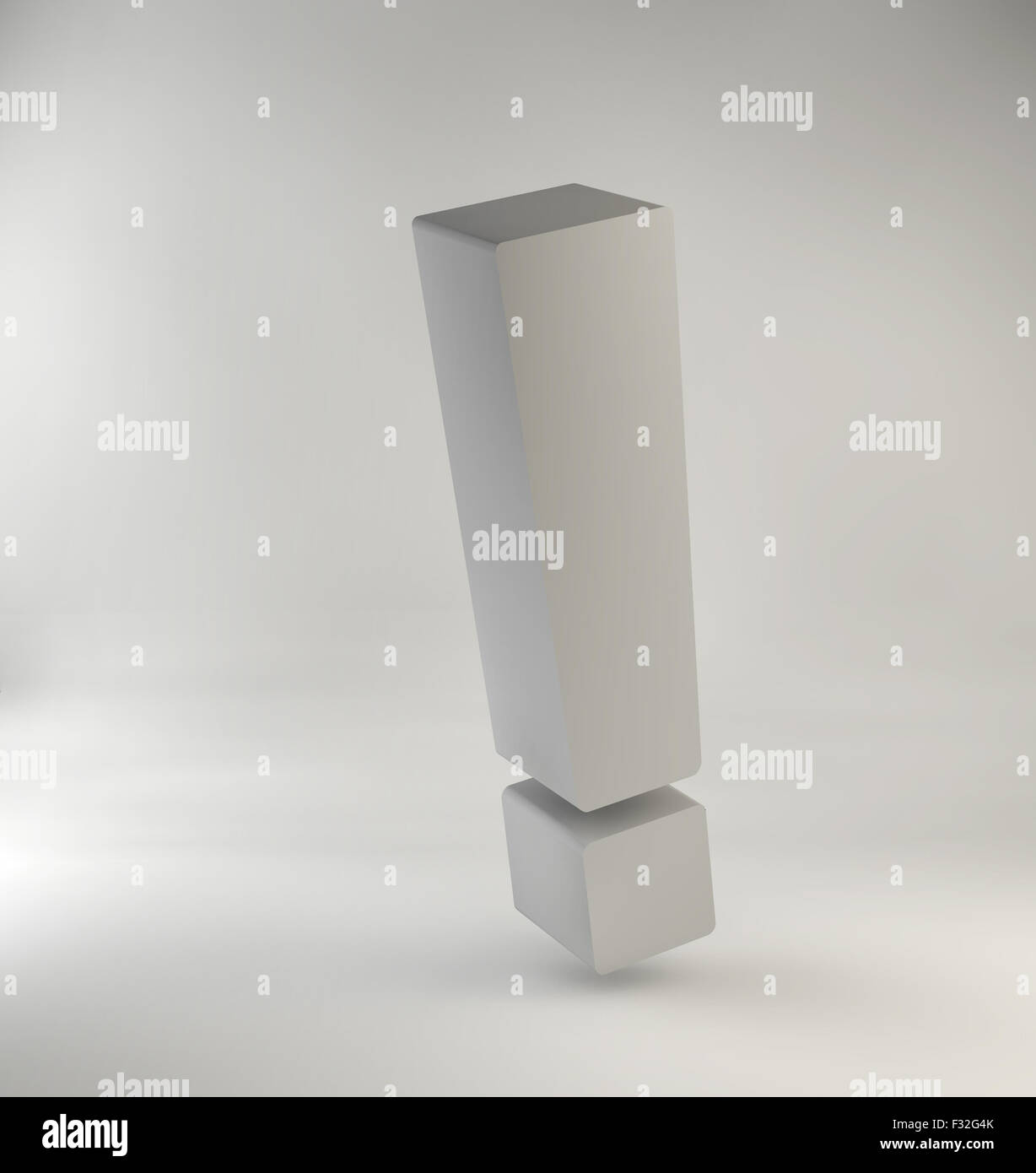 Abstract picture of huge exclamation mark Stock Photo - Alamy