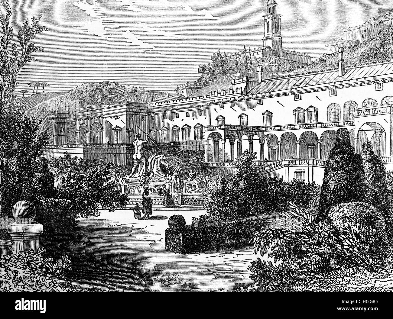 The Doria Palace in Genoa, Italy, built in 1564 by Galeazzo Aless, one ...