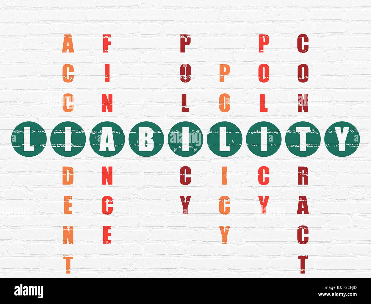 Insurance concept: Liability in Crossword Puzzle Stock Photo - Alamy