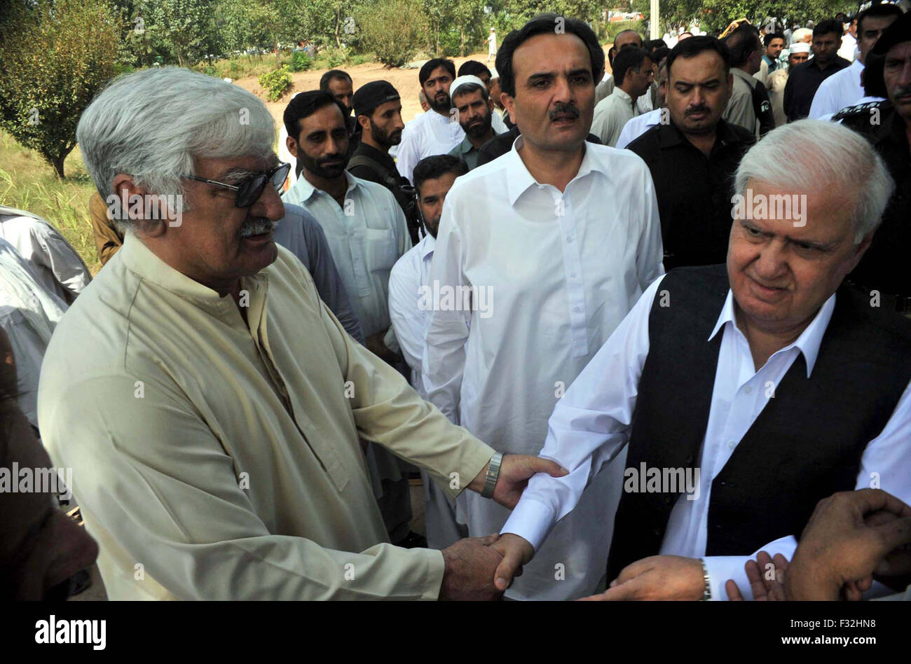 People and leaders of Awami National Party attend funeral prayer ...