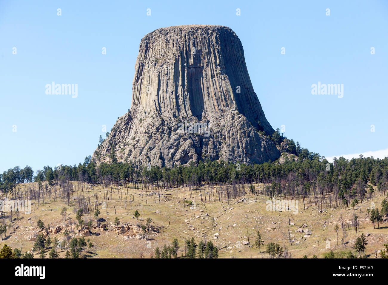 Devils tower rock column hi-res stock photography and images - Alamy