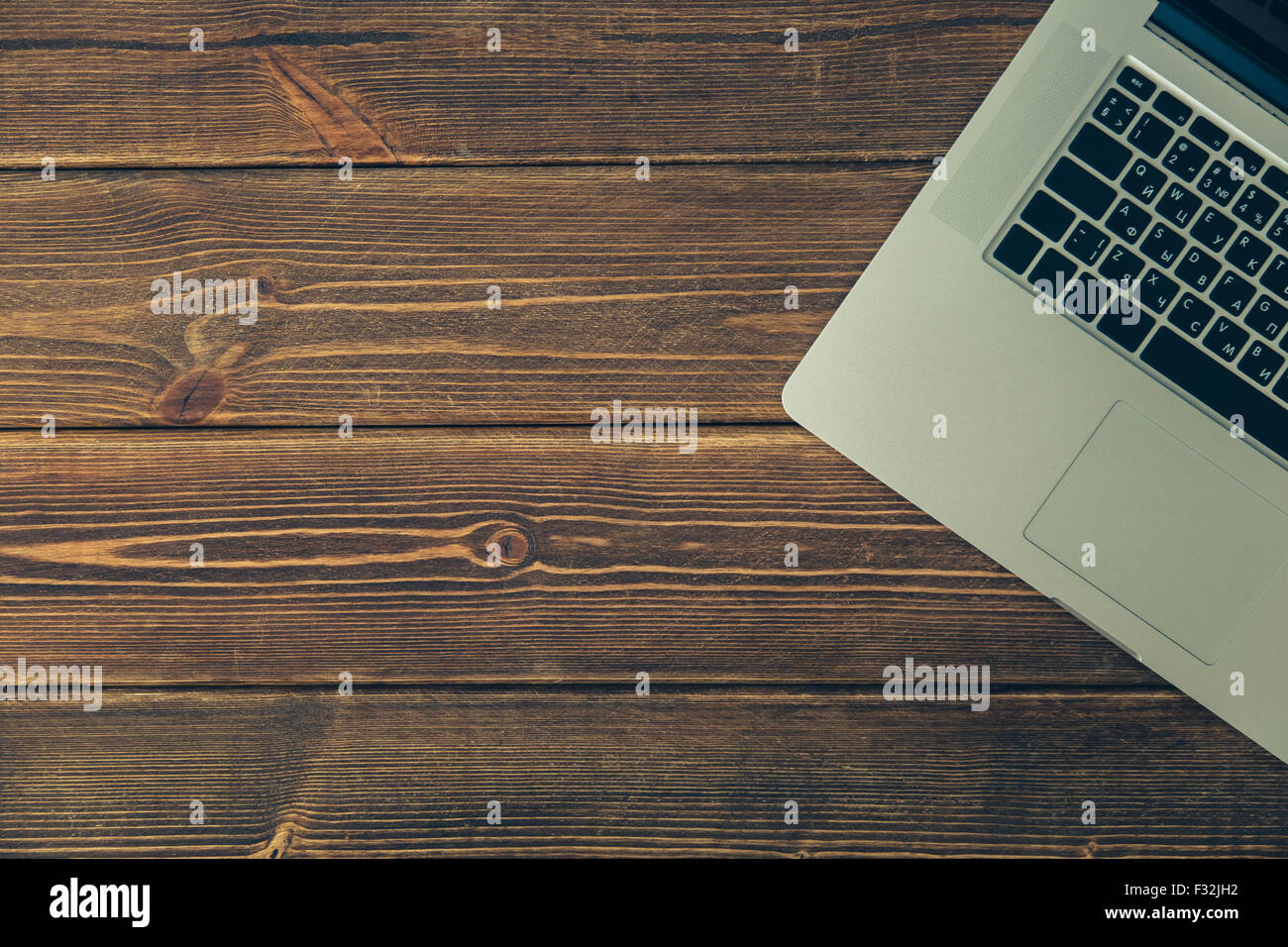 Laptop on the desk Stock Photo - Alamy