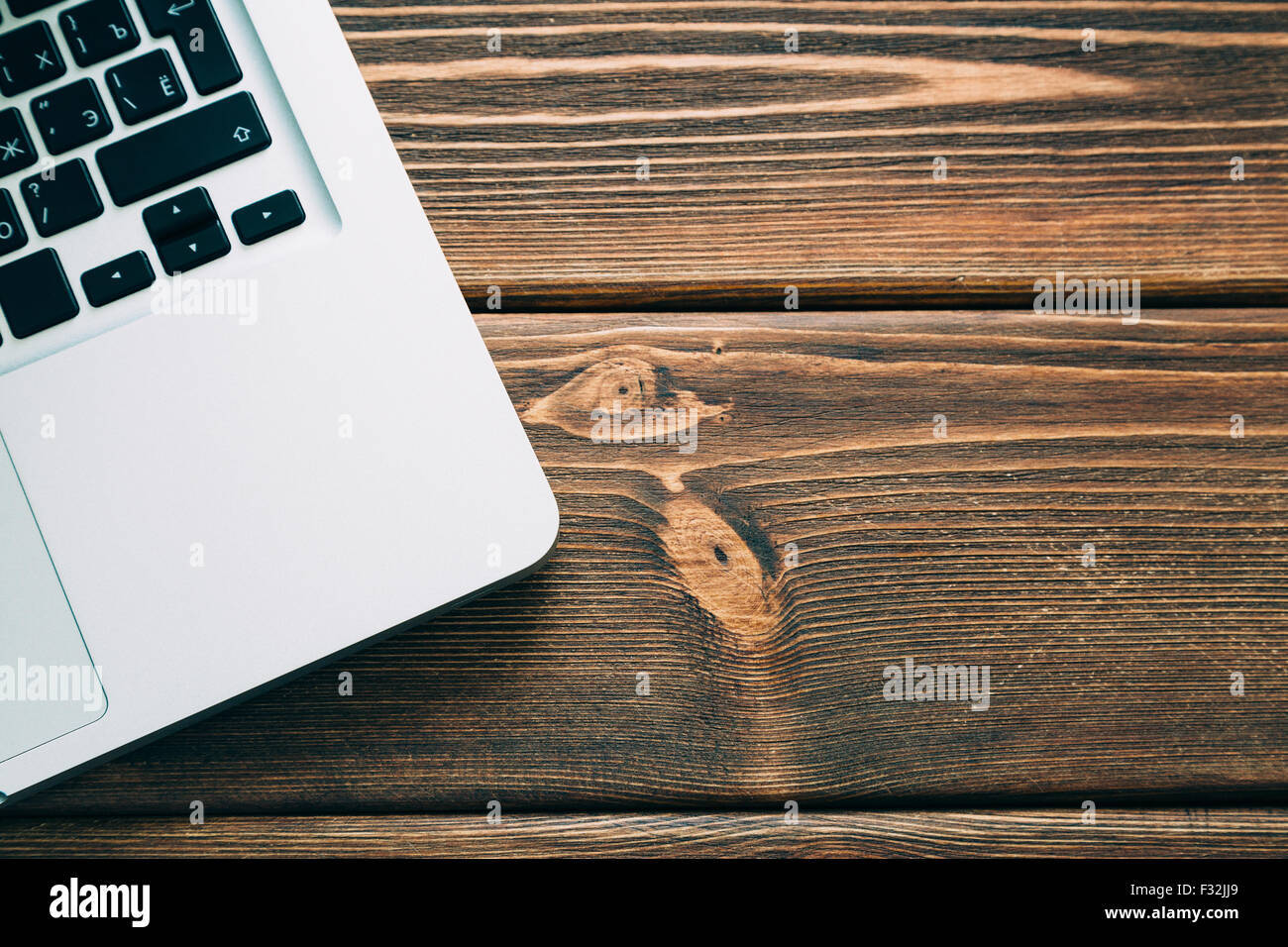 Laptop on the desk Stock Photo - Alamy