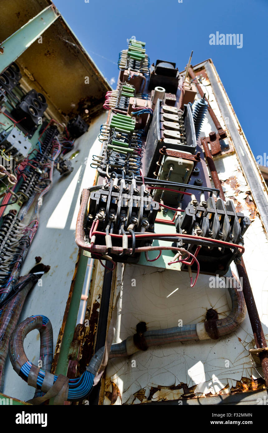 Old control board Stock Photo - Alamy