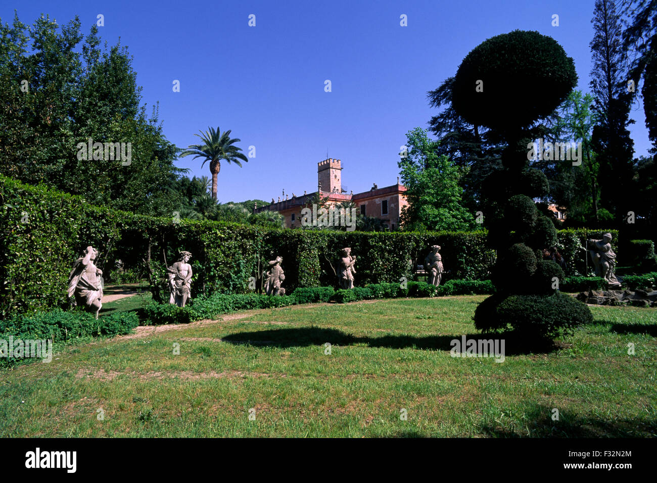 Italy, Rome, Villa Sciarra Stock Photo - Alamy