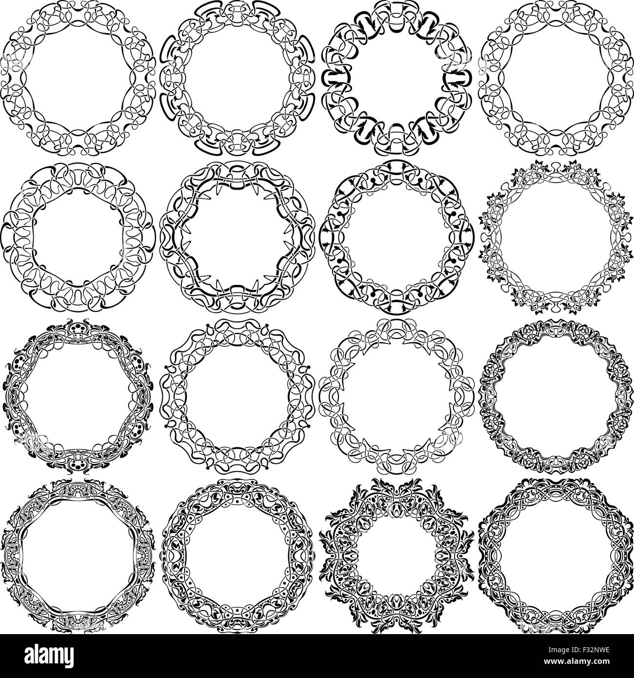 Black frame set Stock Vector Image & Art - Alamy