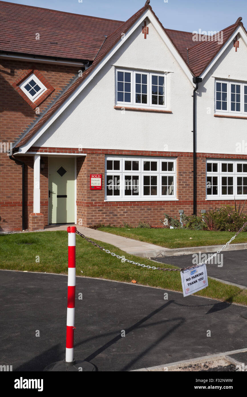 New build, House building in Southport, by Redrow, Lancashire, UK Stock ...