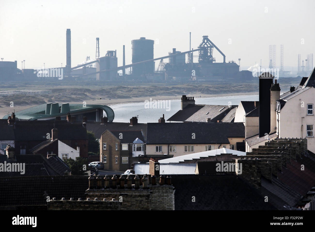 Redcar, UK. 28th September, 2015. The North East town of Redcar with it ...