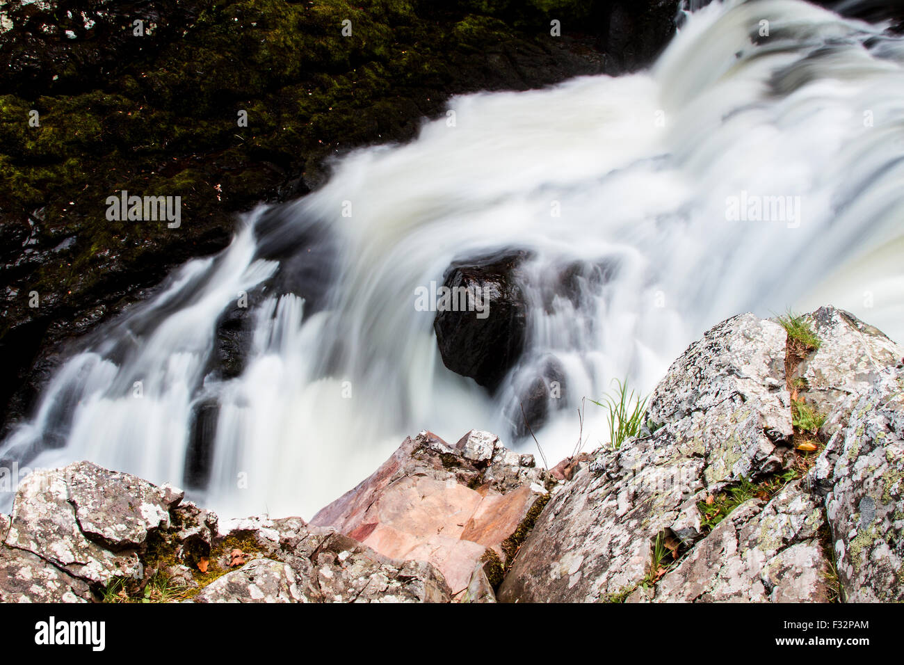 Reekie Linn, Glen Isla, Angus, Scotland, UK, 28th September 2015. UK ...