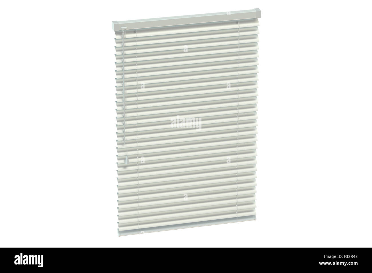 white blinds isolated on white background Stock Photo - Alamy