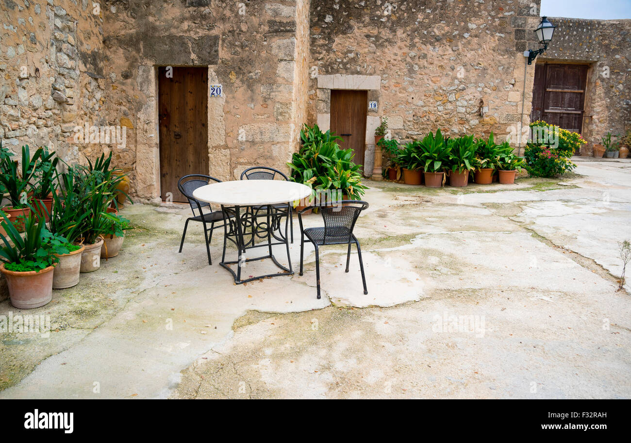 beautiful old farm turned into stunning hotel in mallorca Stock Photo ...