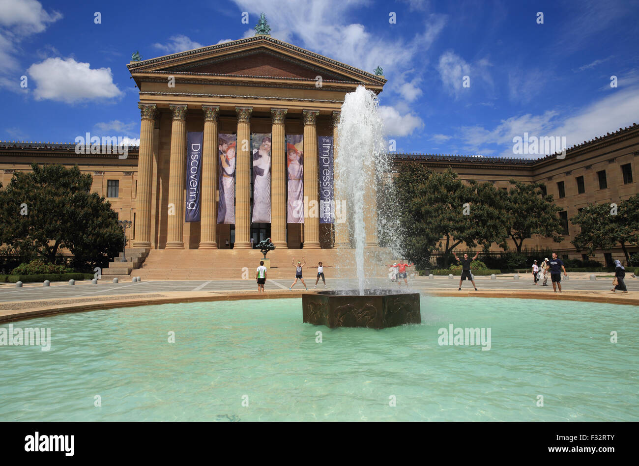 The famous steps leading up to the Philadelphia Museum of Art, in ...