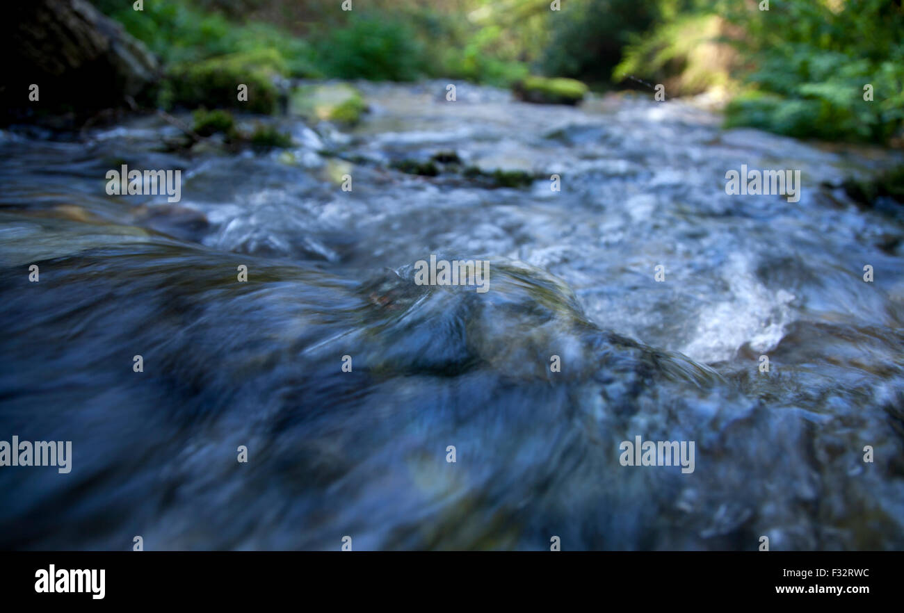 Rushing river landscape Stock Photo - Alamy