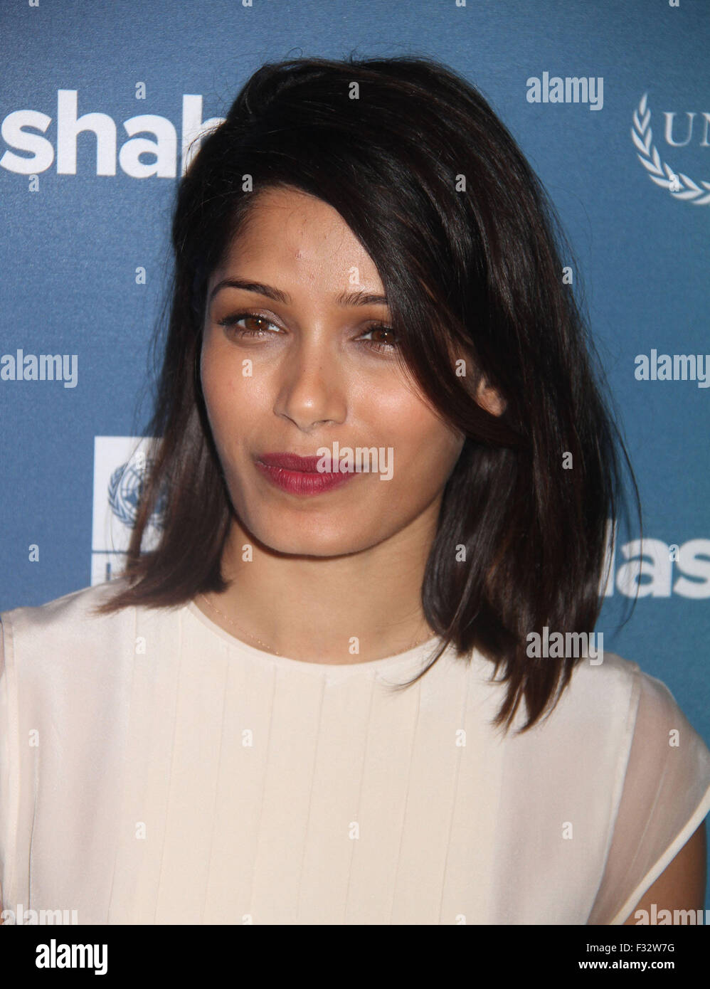 New York, New York, USA. 28th Sep, 2015. Actress FRIEDA PINTO attends ...