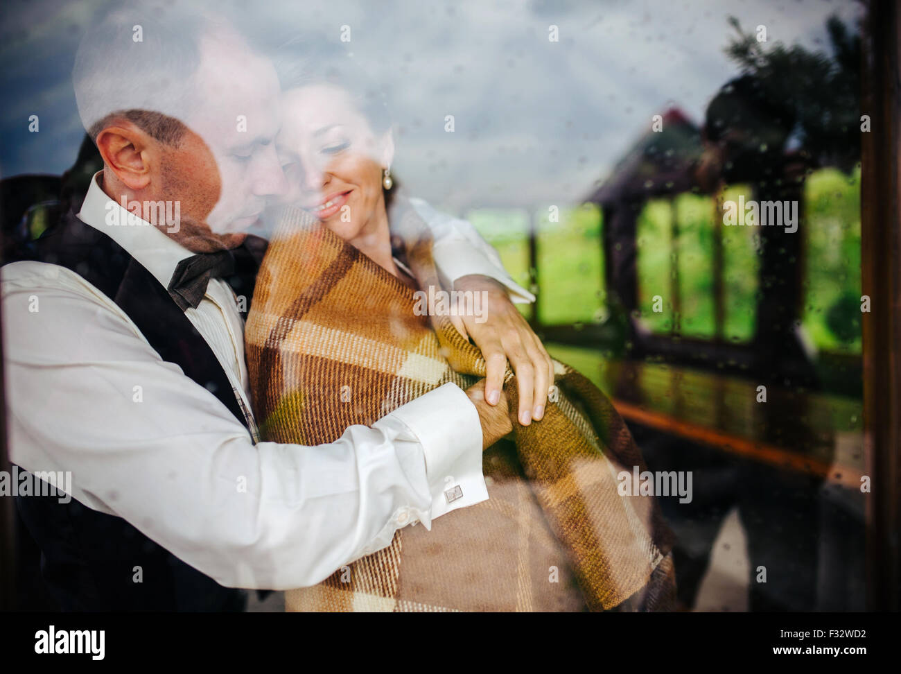 Wedding couple together Stock Photo - Alamy