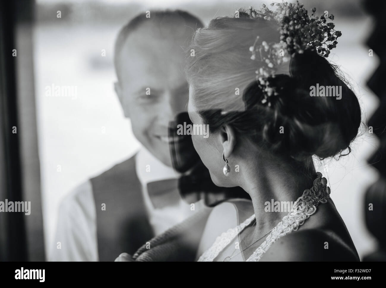 Wedding couple together Stock Photo - Alamy