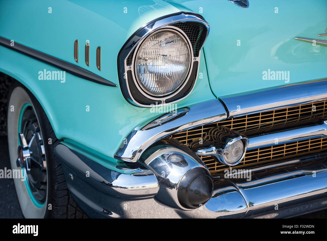 Front detail of a Chevrolet vintage car Stock Photo - Alamy