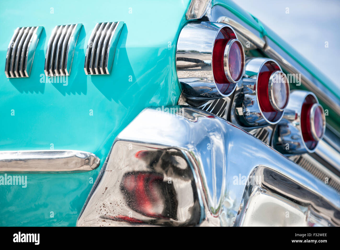 Rear detail of a Mercury Monterey vintage car Stock Photo - Alamy