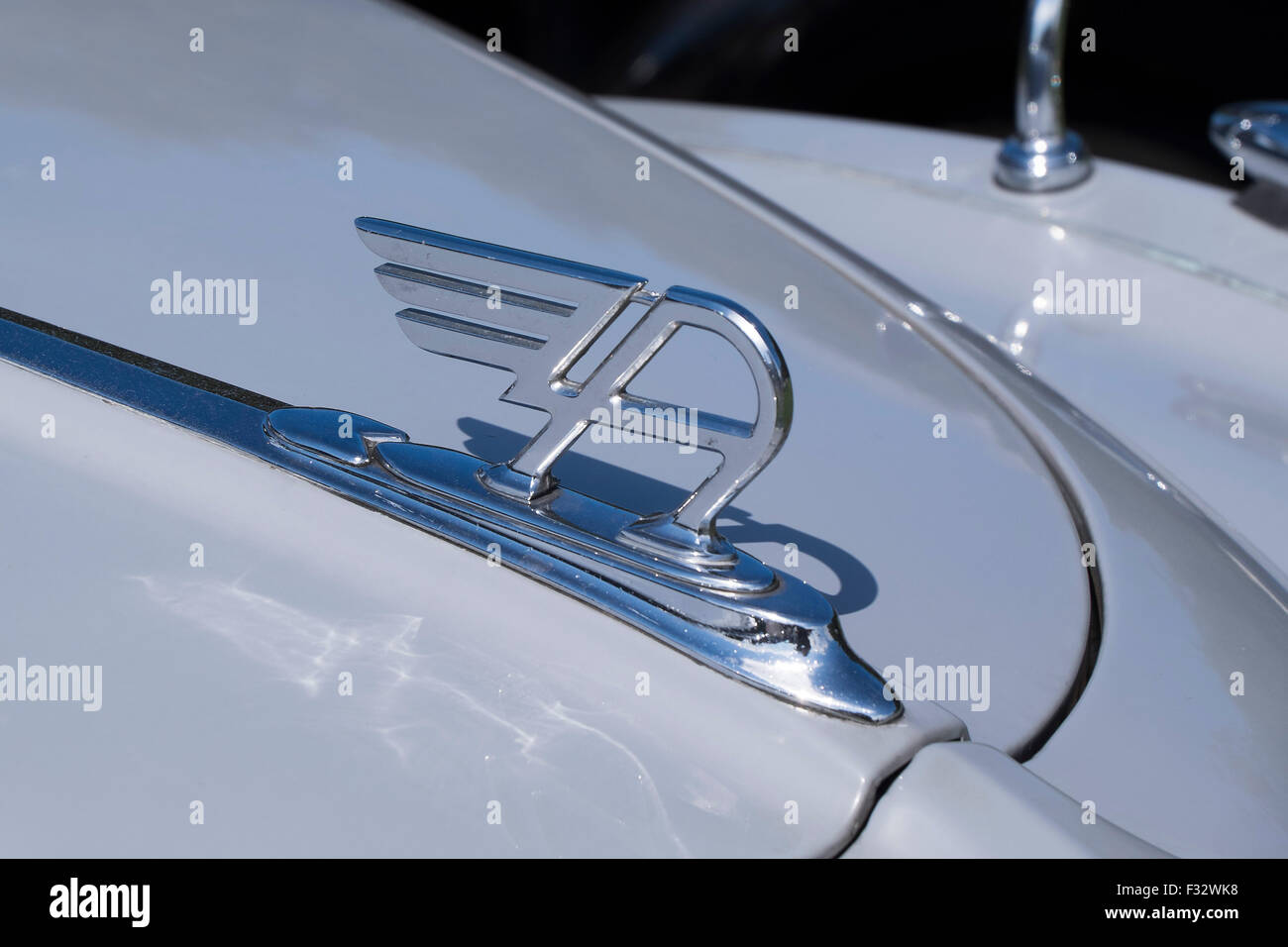 Vintage Badge on front of Early Motor Vehicle Stock Photo - Alamy