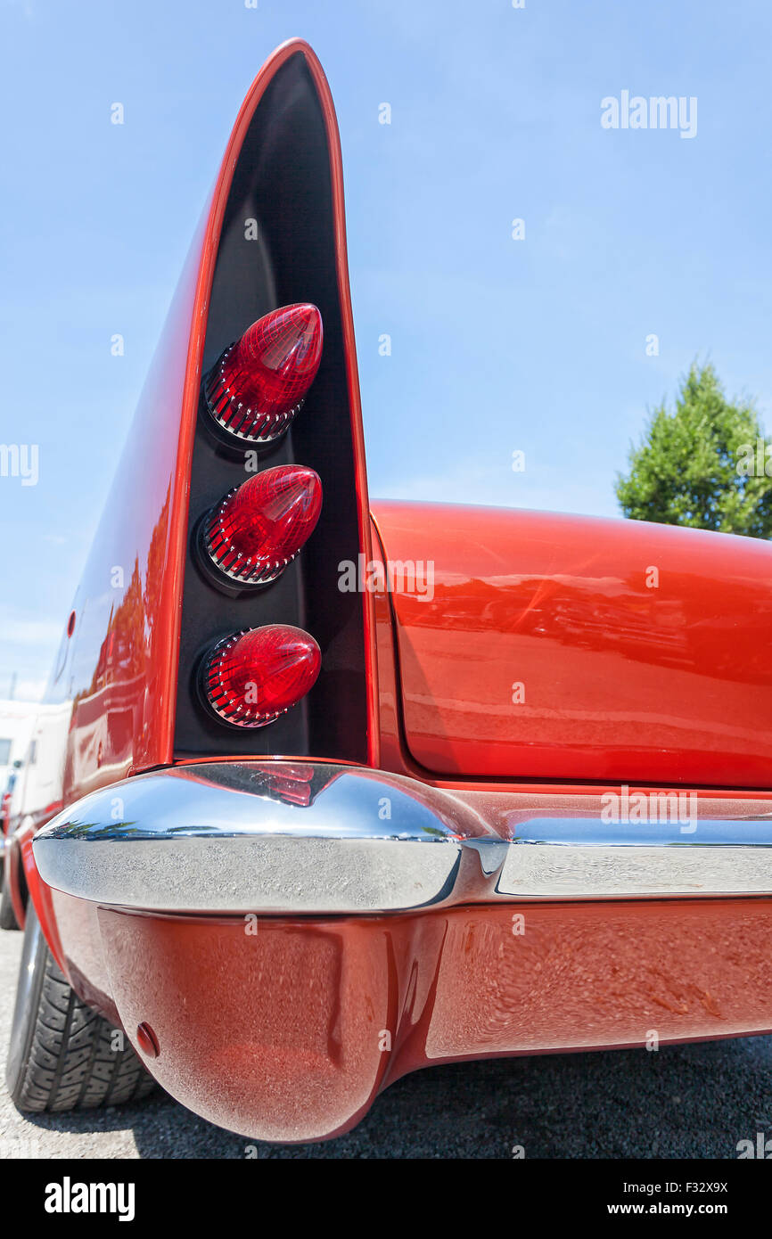 Rear detail of Ford vintage car Stock Photo - Alamy