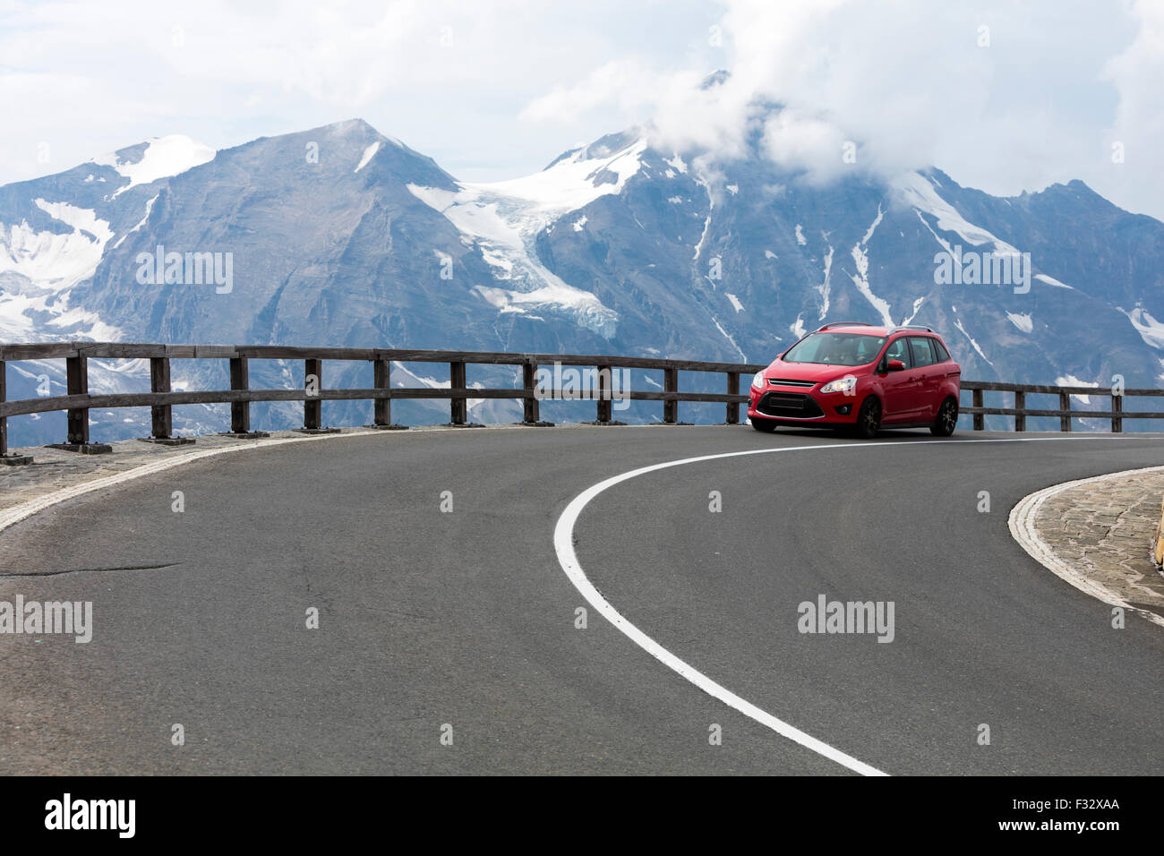 Alpine road, Eastern Alps Stock Photo - Alamy