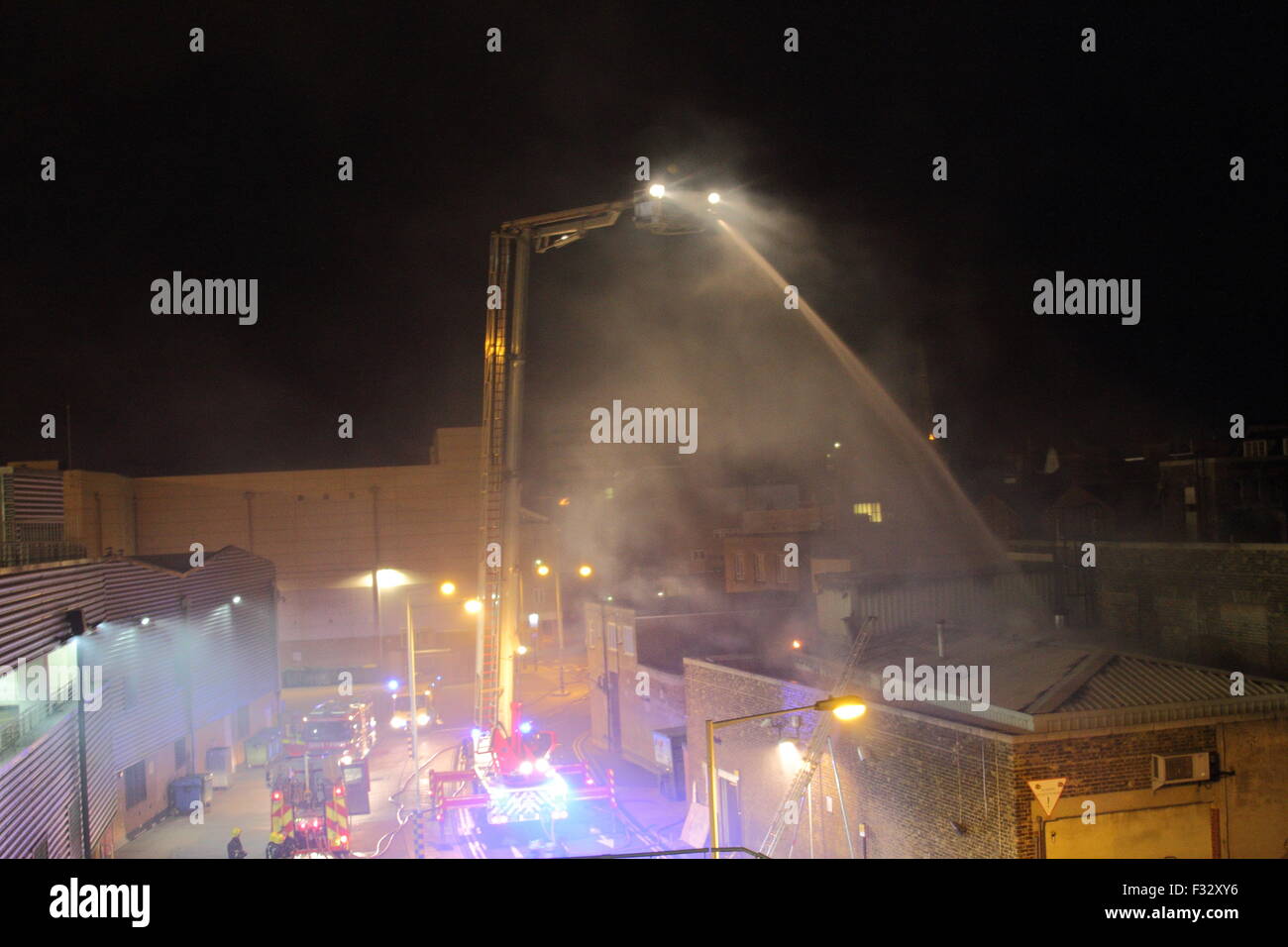 Romford, London, UK. 28th Sep, 2015. London Fire brigade were called to ...