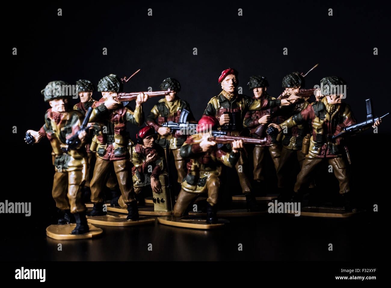 Set of handpainted soldier figurines Stock Photo - Alamy