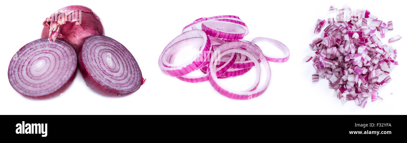 Red Onions (isolated on pure white background Stock Photo - Alamy