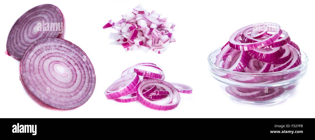 Red Onions (isolated on pure white background Stock Photo - Alamy