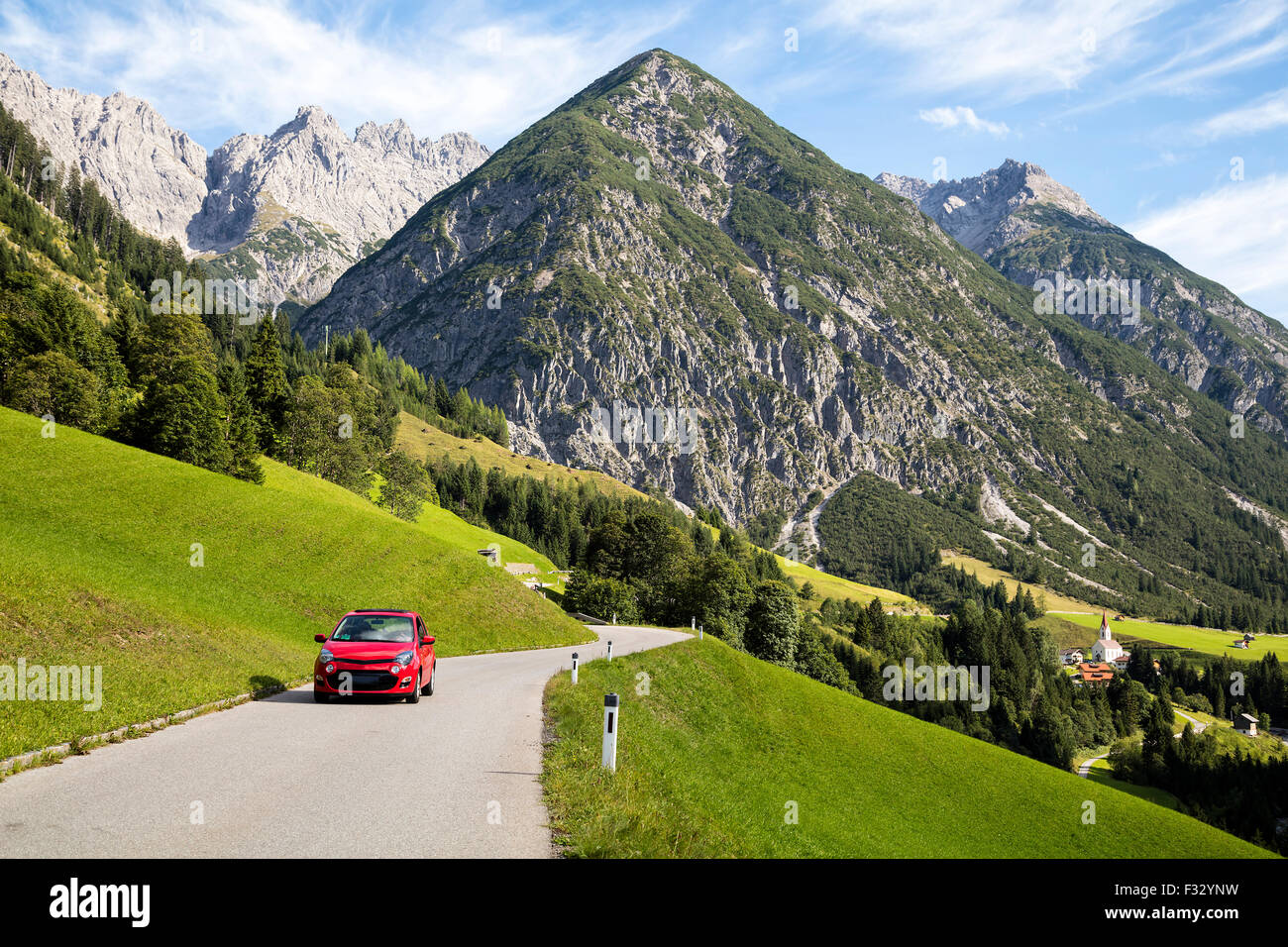 Car driving alps hi-res stock photography and images - Alamy