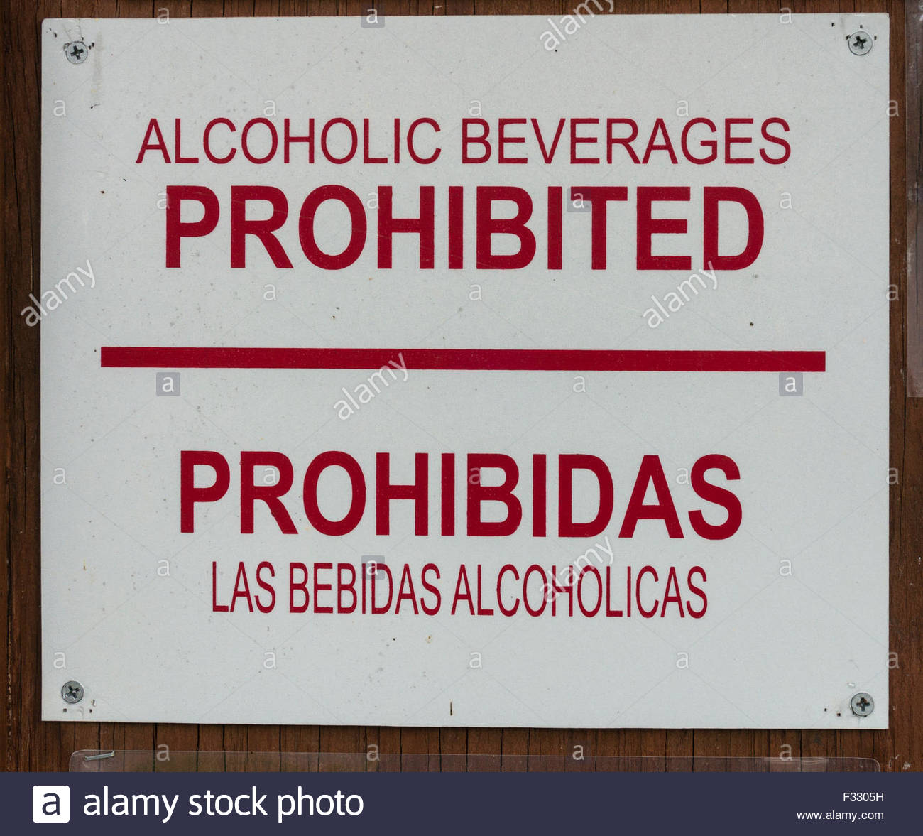 Prohibited Sign Bilingual High Resolution Stock Photography and Images ...