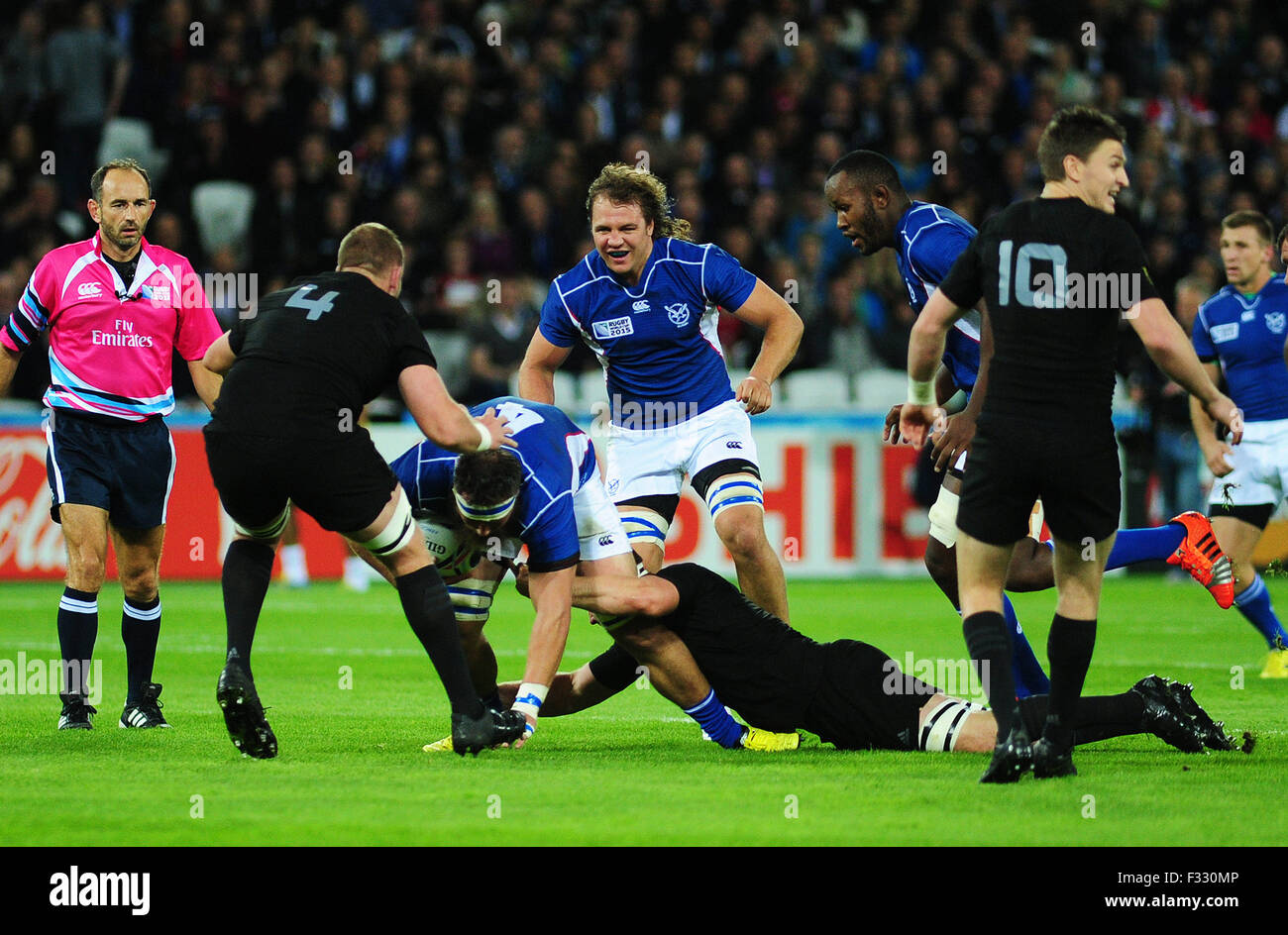 London, Great Britain. 24th Sep, 2015. SEPTEMBER 24: Namibia's PJ van ...