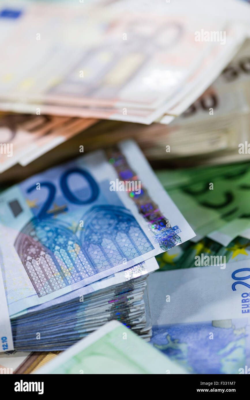 Different European Banknotes as detailed close-up shot Stock Photo - Alamy