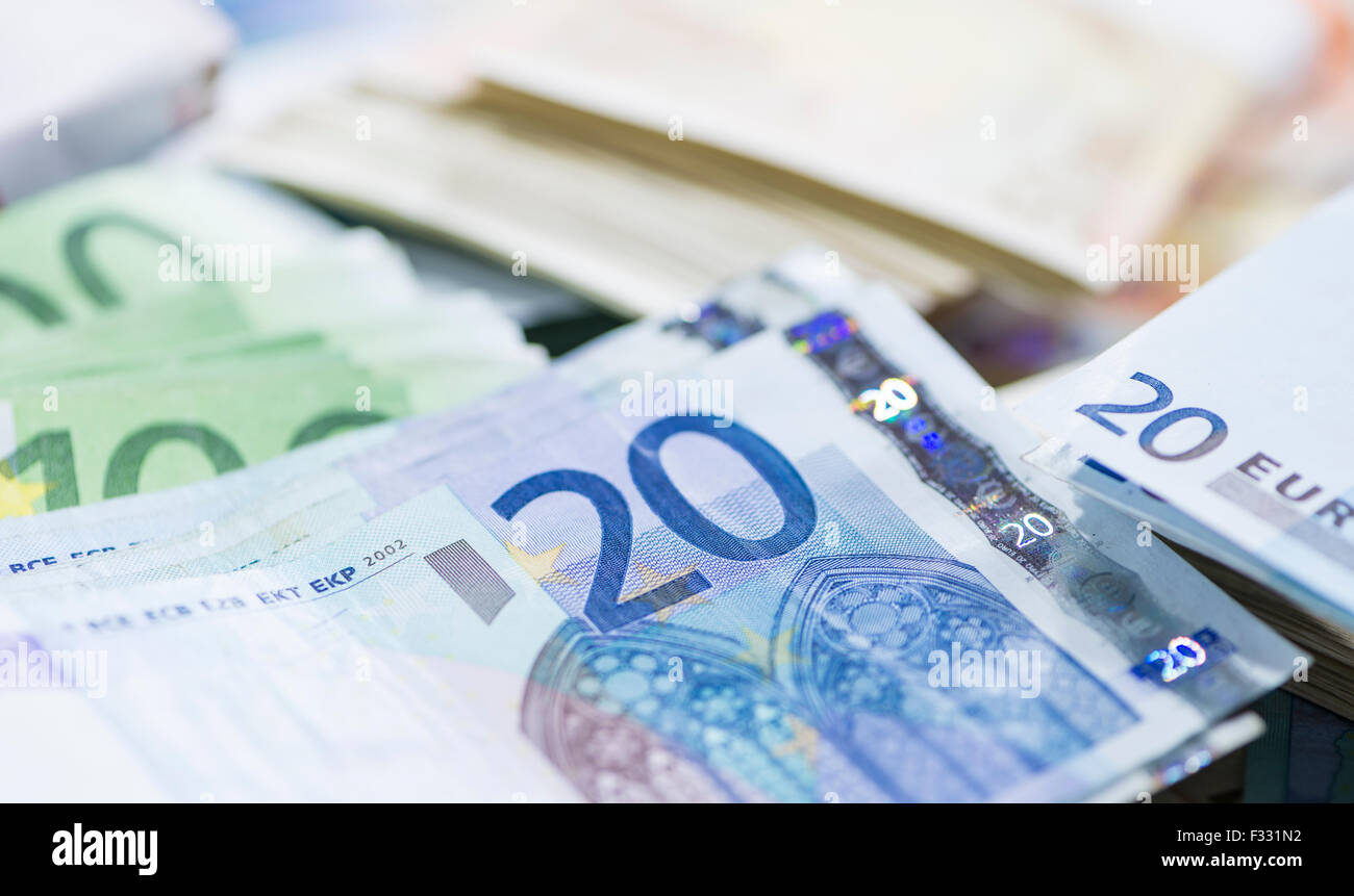 Eu bank note notes bill bills banknote banknotes hi-res stock ...