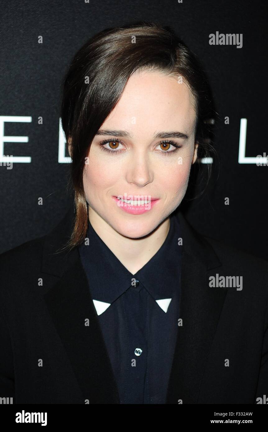 New York, NY, USA. 28th Sep, 2015. Ellen Page at arrivals for FREEHELD ...