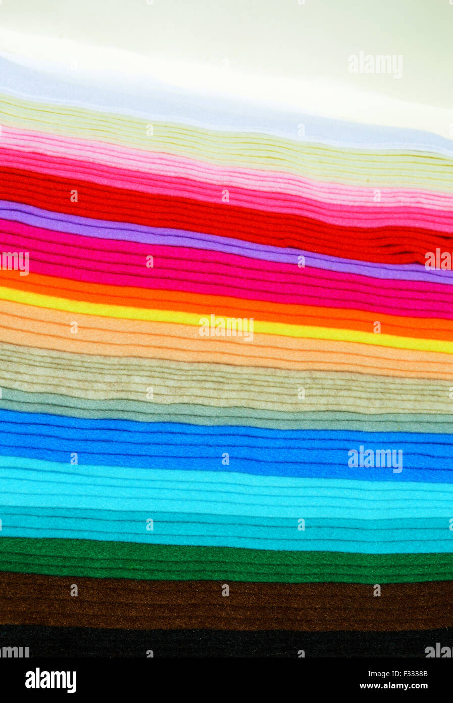 Multicolor wool felt cloth sheets Stock Photo - Alamy