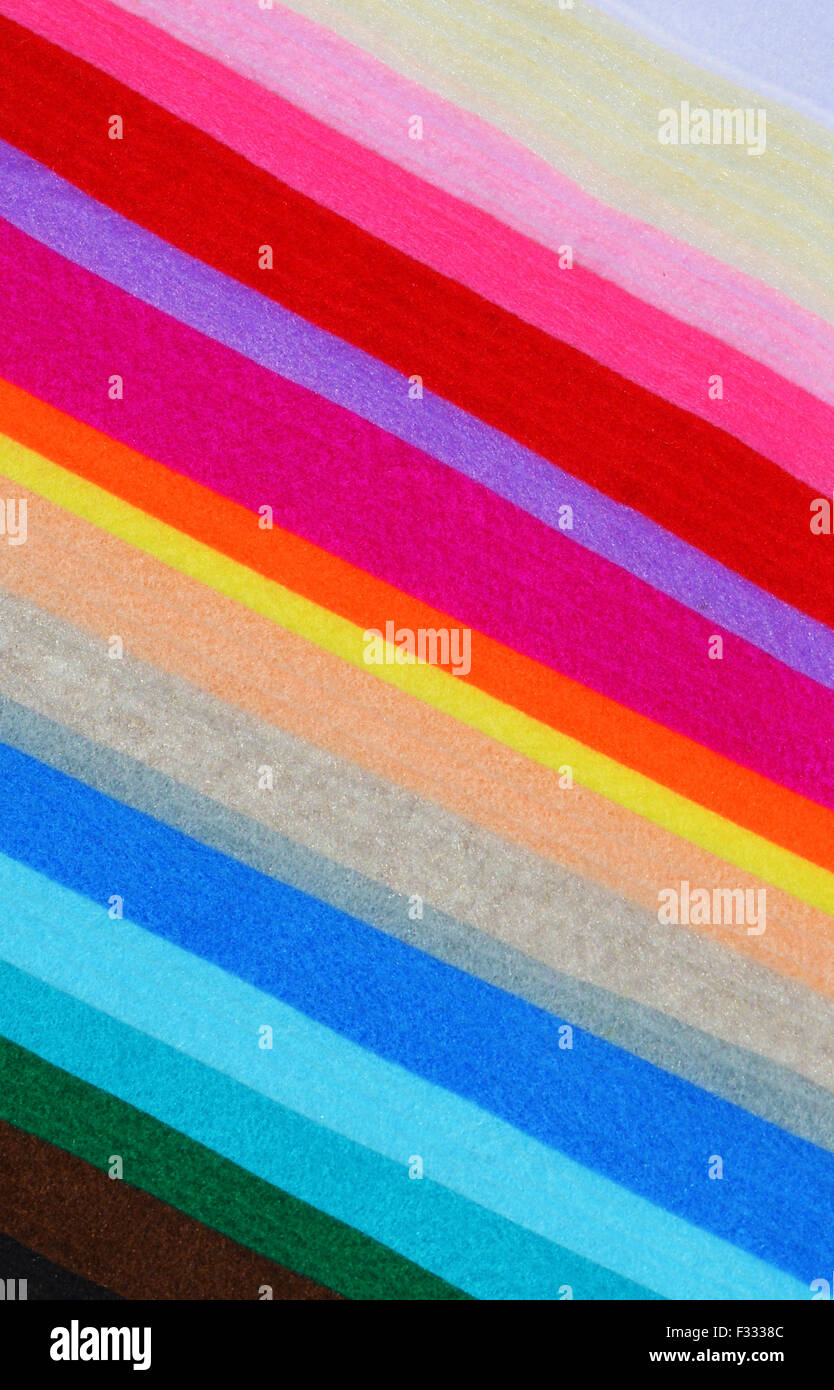 Multicolor wool felt cloth sheets Stock Photo - Alamy