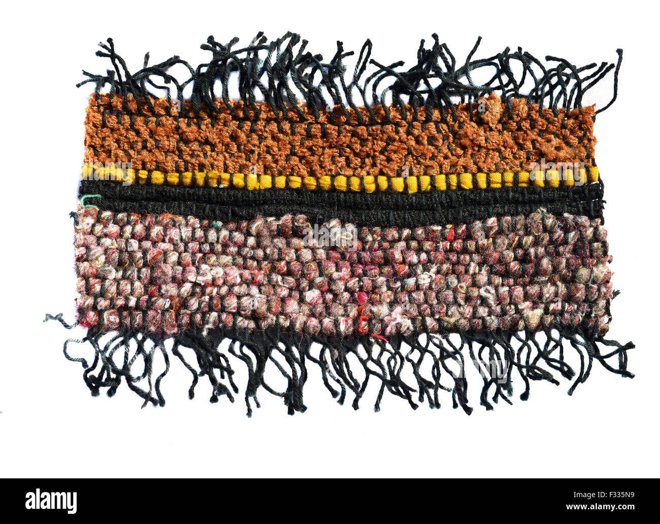 Handmade woven wool rug Stock Photo - Alamy