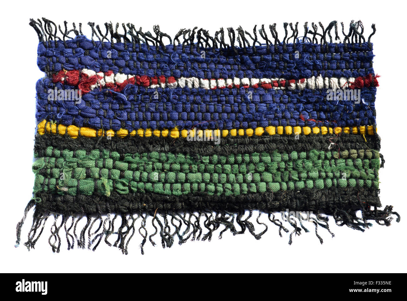 Handmade woven wool rug Stock Photo - Alamy