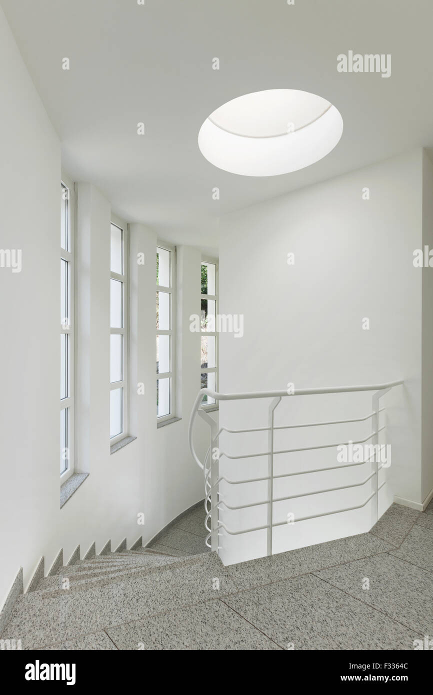 interior of a modern building, staircase view Stock Photo - Alamy