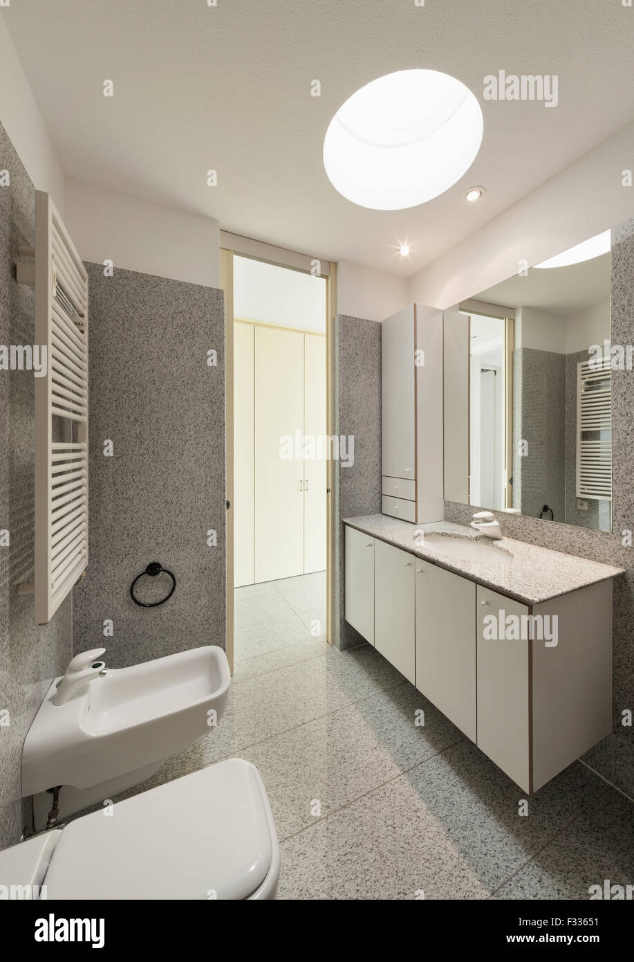 Architecture, interior of a modern house, bathroom view Stock Photo - Alamy