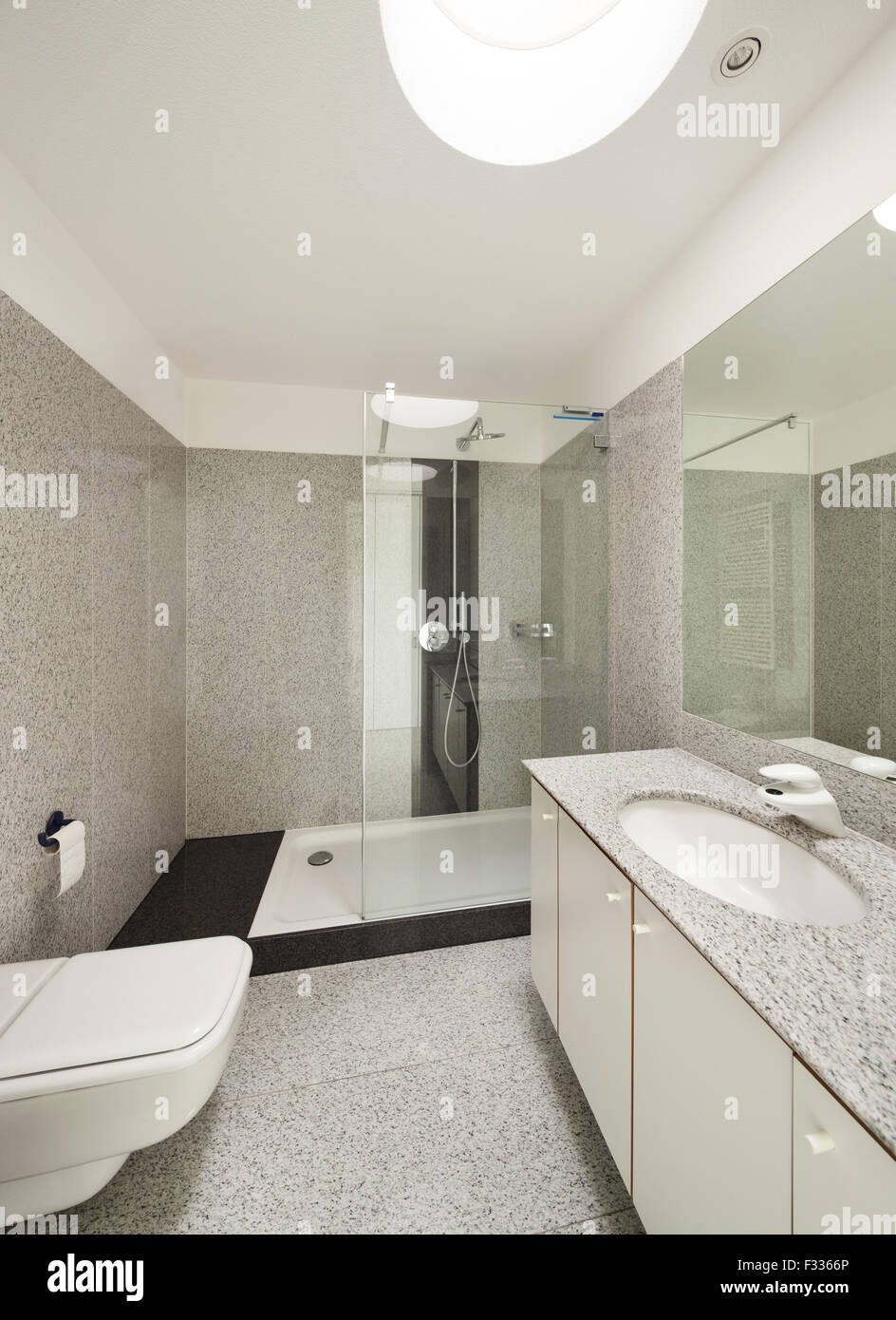 Architecture, interior of a modern house, bathroom view Stock Photo - Alamy