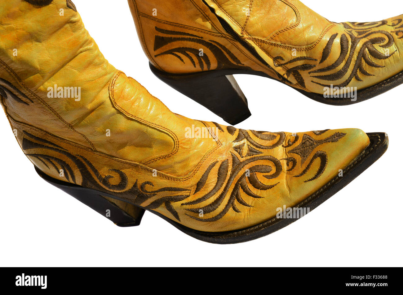 Yellow boots isolated on hi-res stock photography and images - Alamy