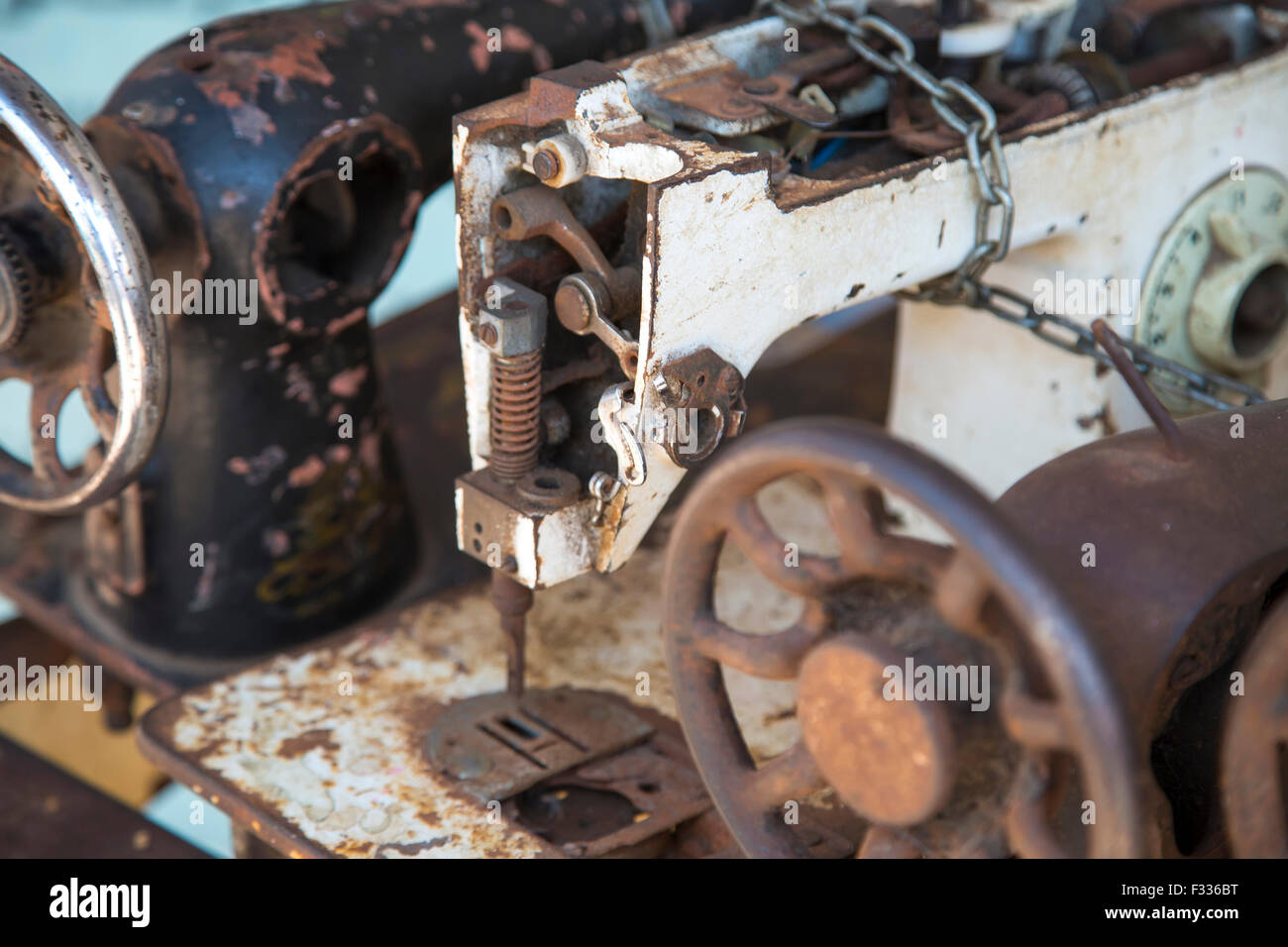 Old sewing machines Stock Photo - Alamy